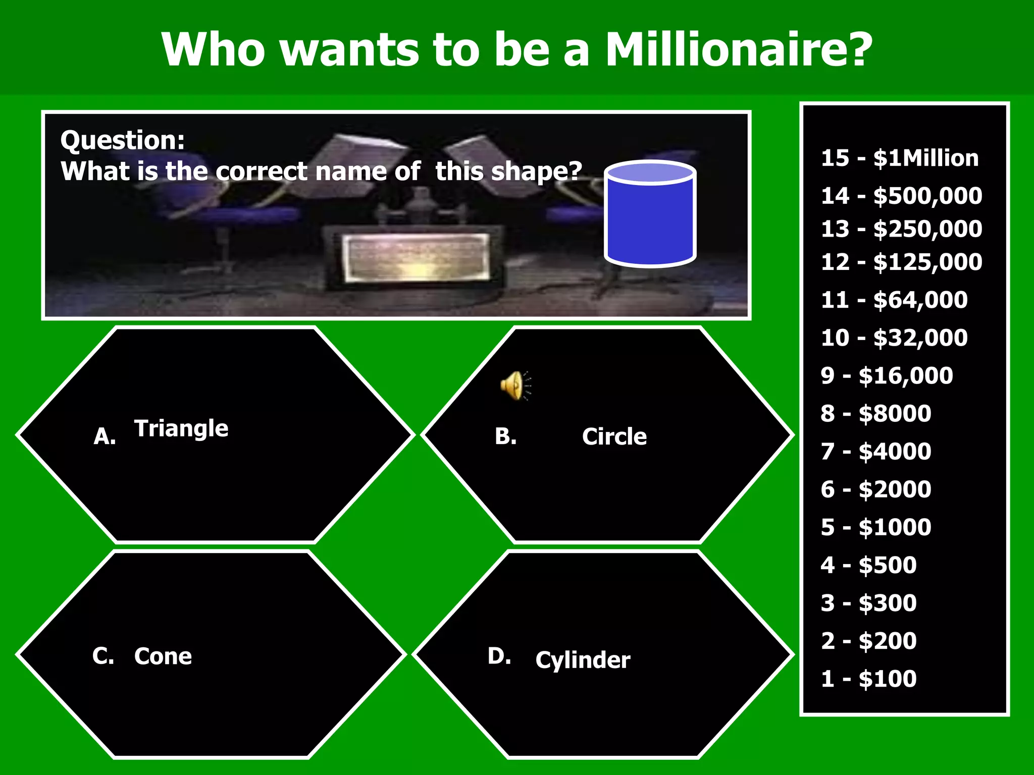 Who wants to be a millionaire Geometry | PPTX