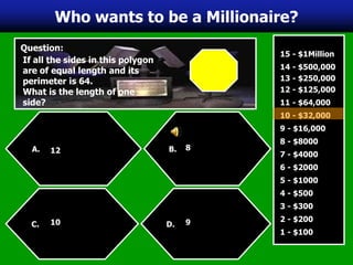 Who wants to be a millionaire Geometry | PPTX