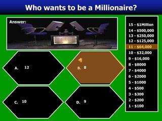 Who wants to be a millionaire Geometry | PPTX