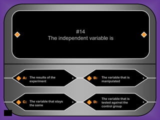 Who wants to be a millionaire review game | PPTX