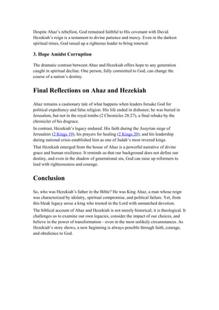 Who Was Hezekiah’s Father in the Bible.docx