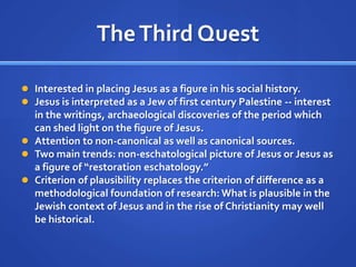 Who Was Historical Jesus | PPTX