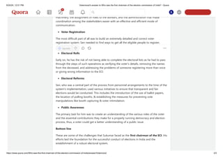 Who was the first chairman of the election commission of India? | PPT ...