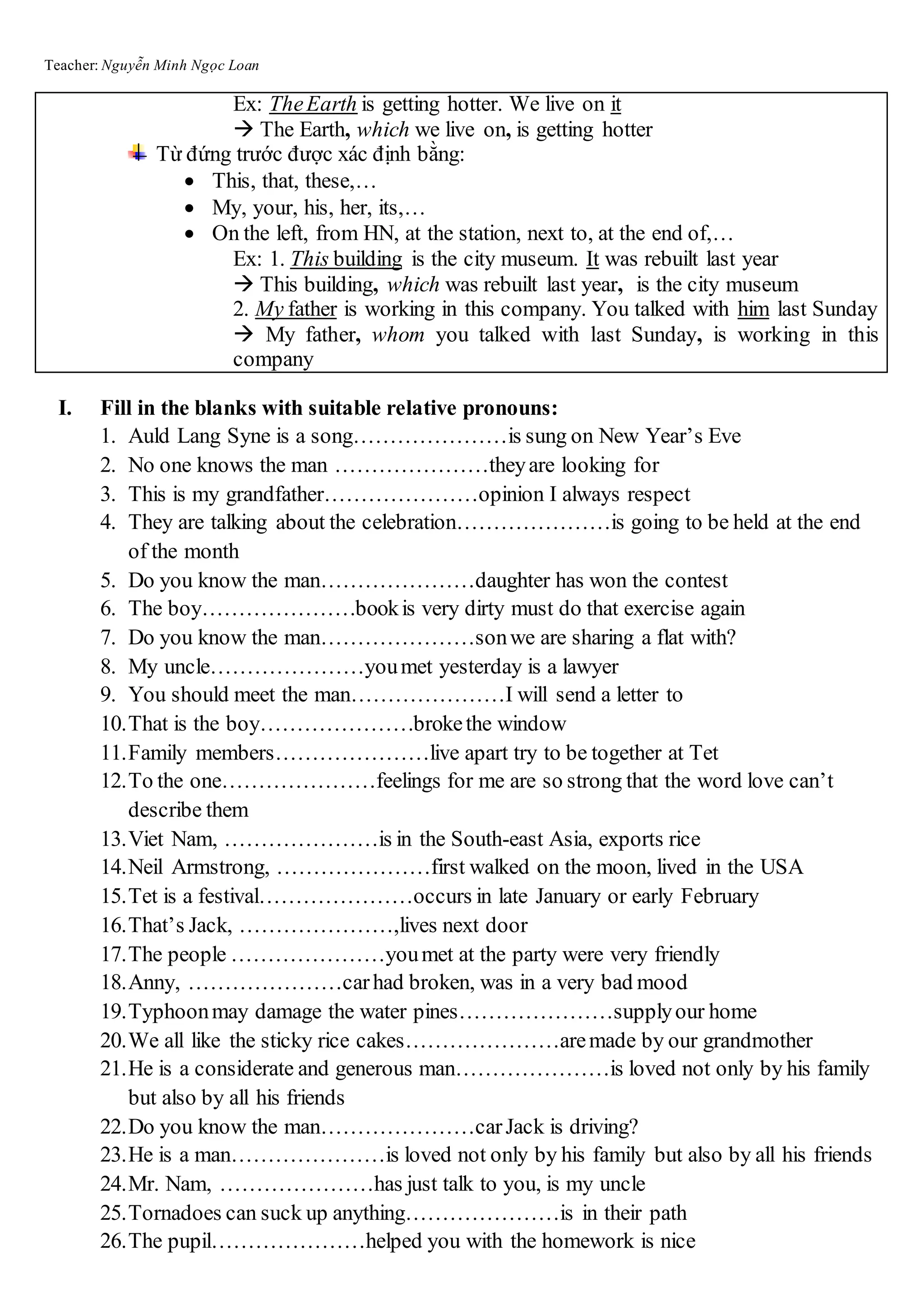 Relative Clauses | DOCX