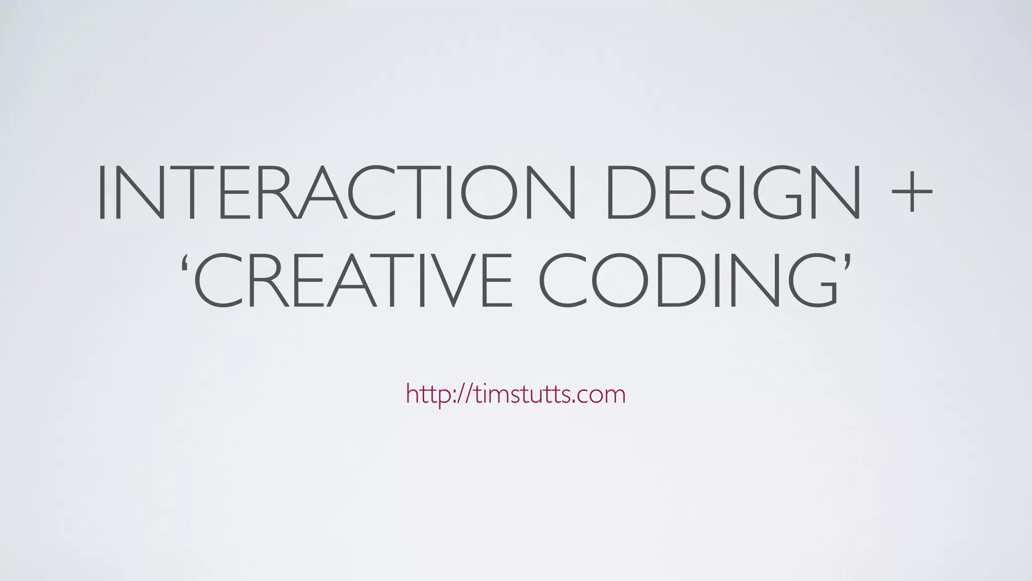 Who Works with Creative Coders | PPT