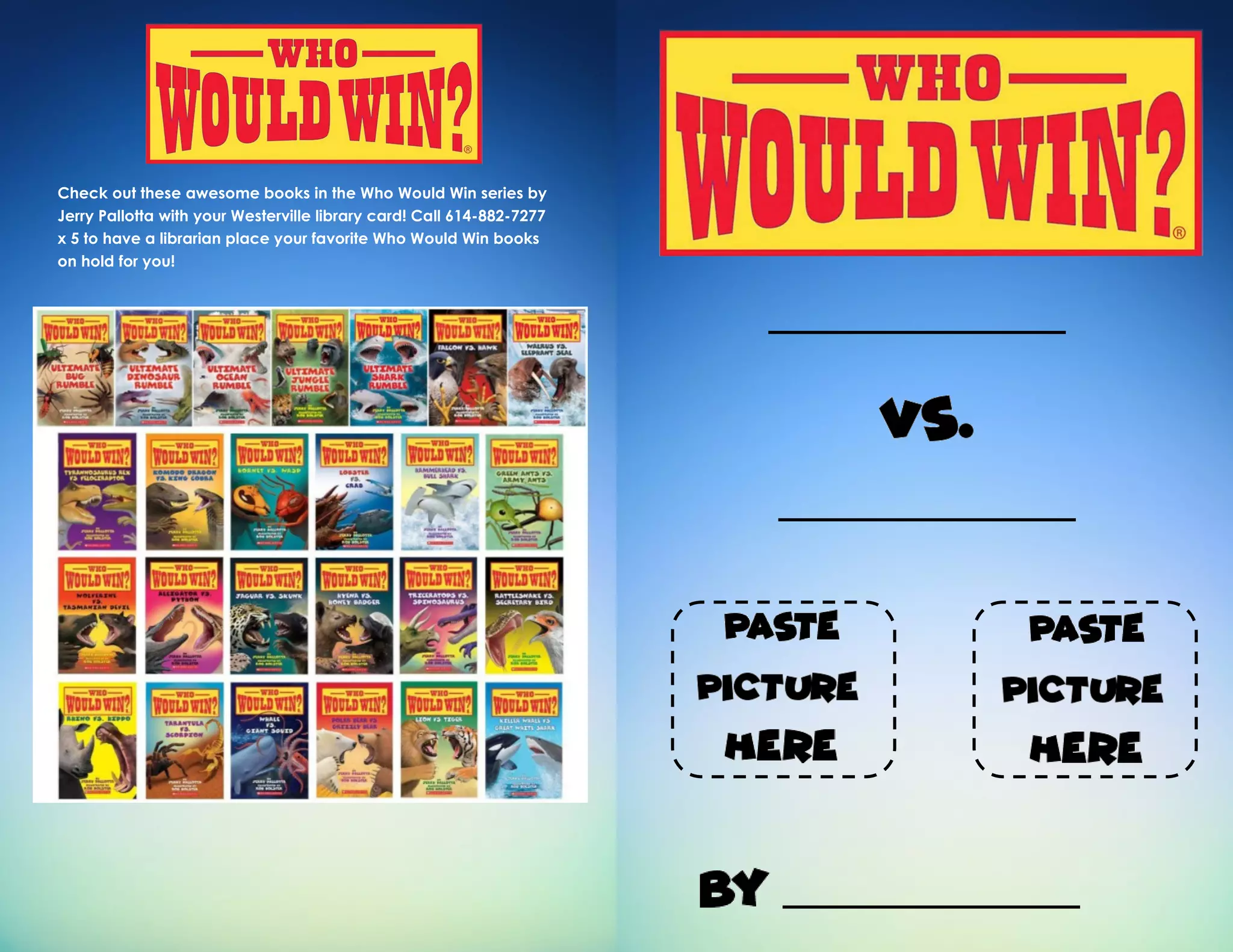 Who Would Win Printable Craft Booklet | PDF