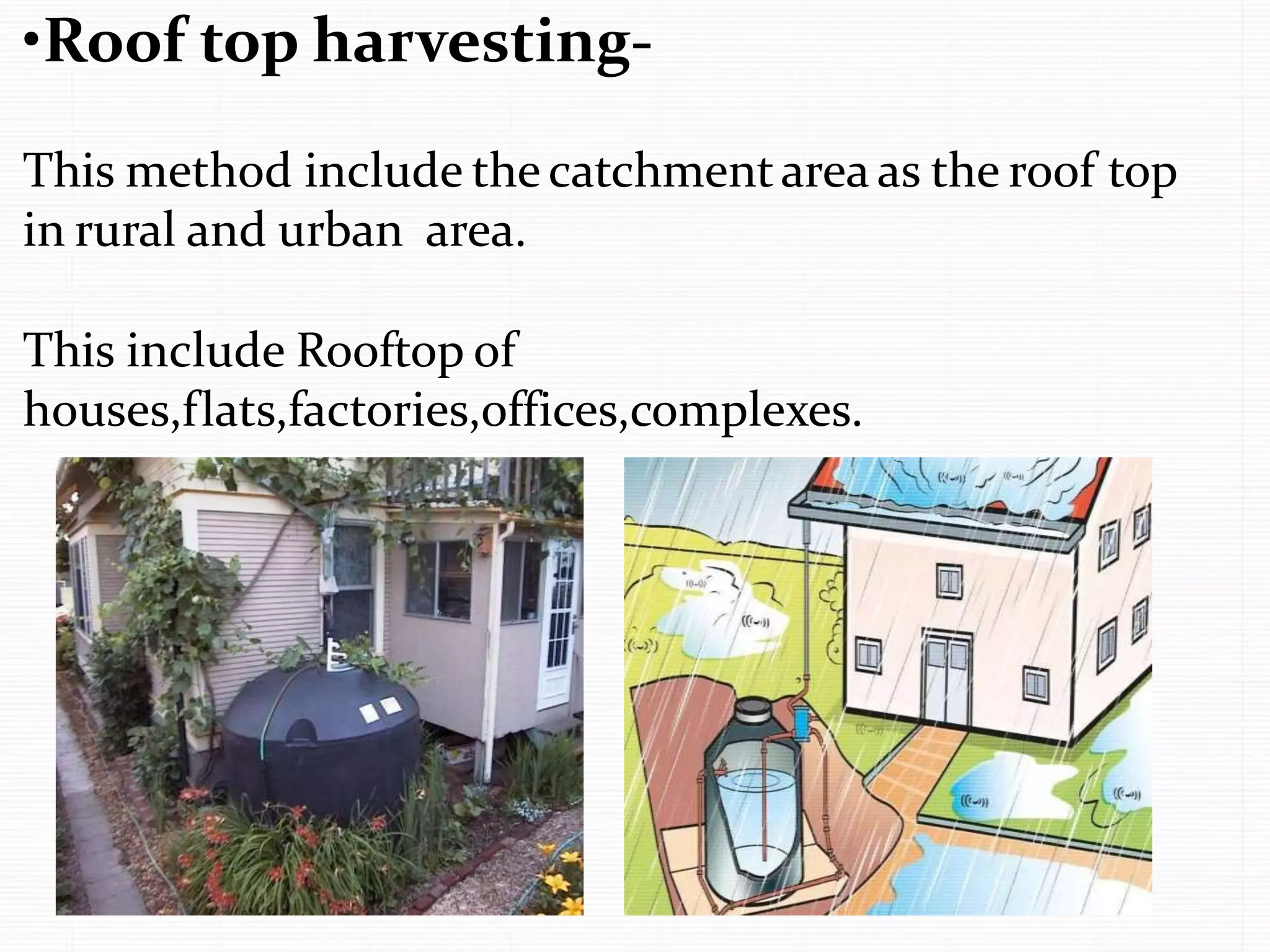 Water harvesting principles and methods | PPTX