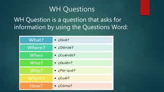 Wh questions (to be) | PPT
