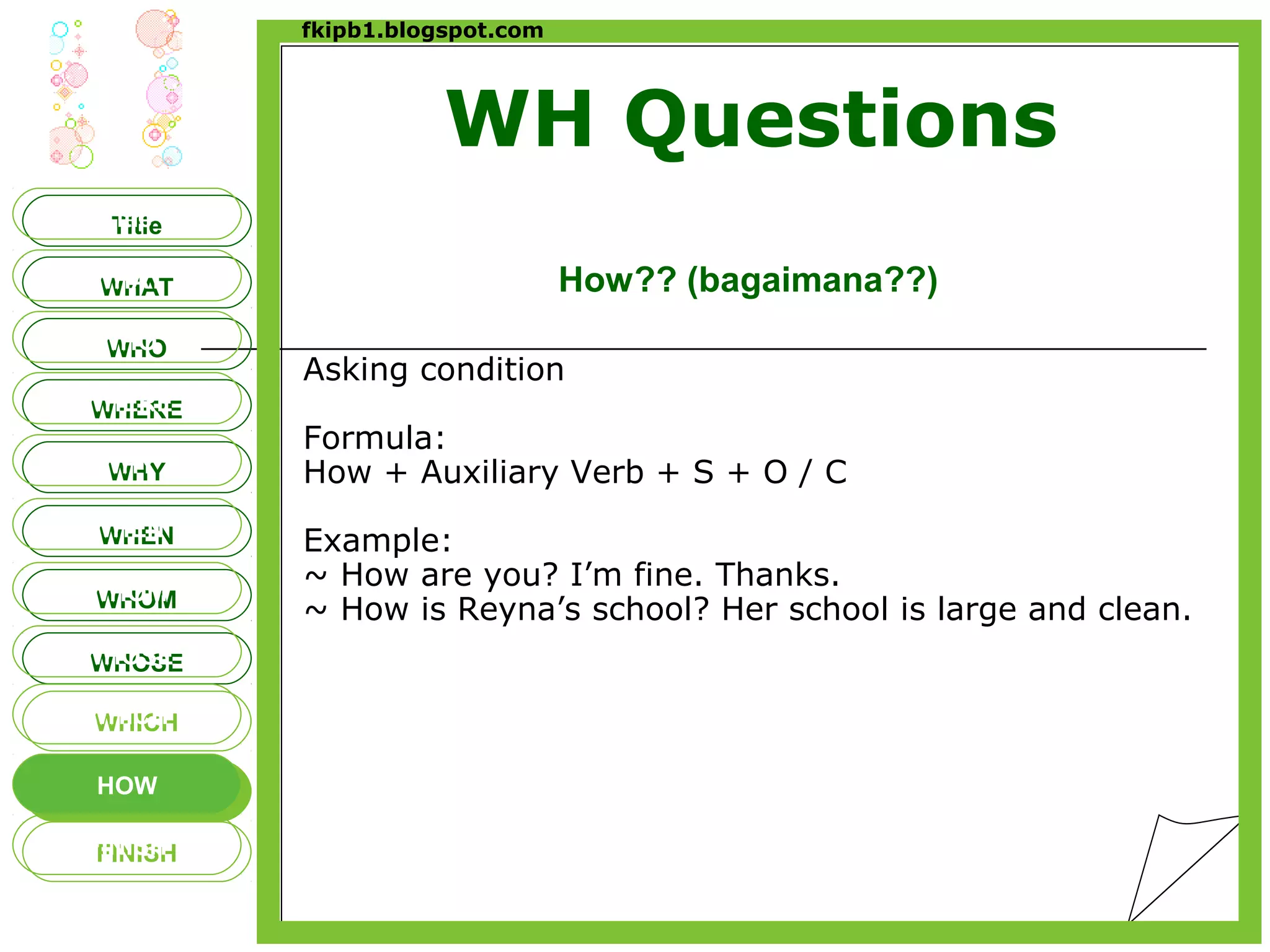 W hquestion | PPT