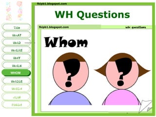 W hquestion | PPT