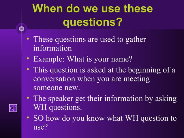 Wh questions lesson plan | PPT
