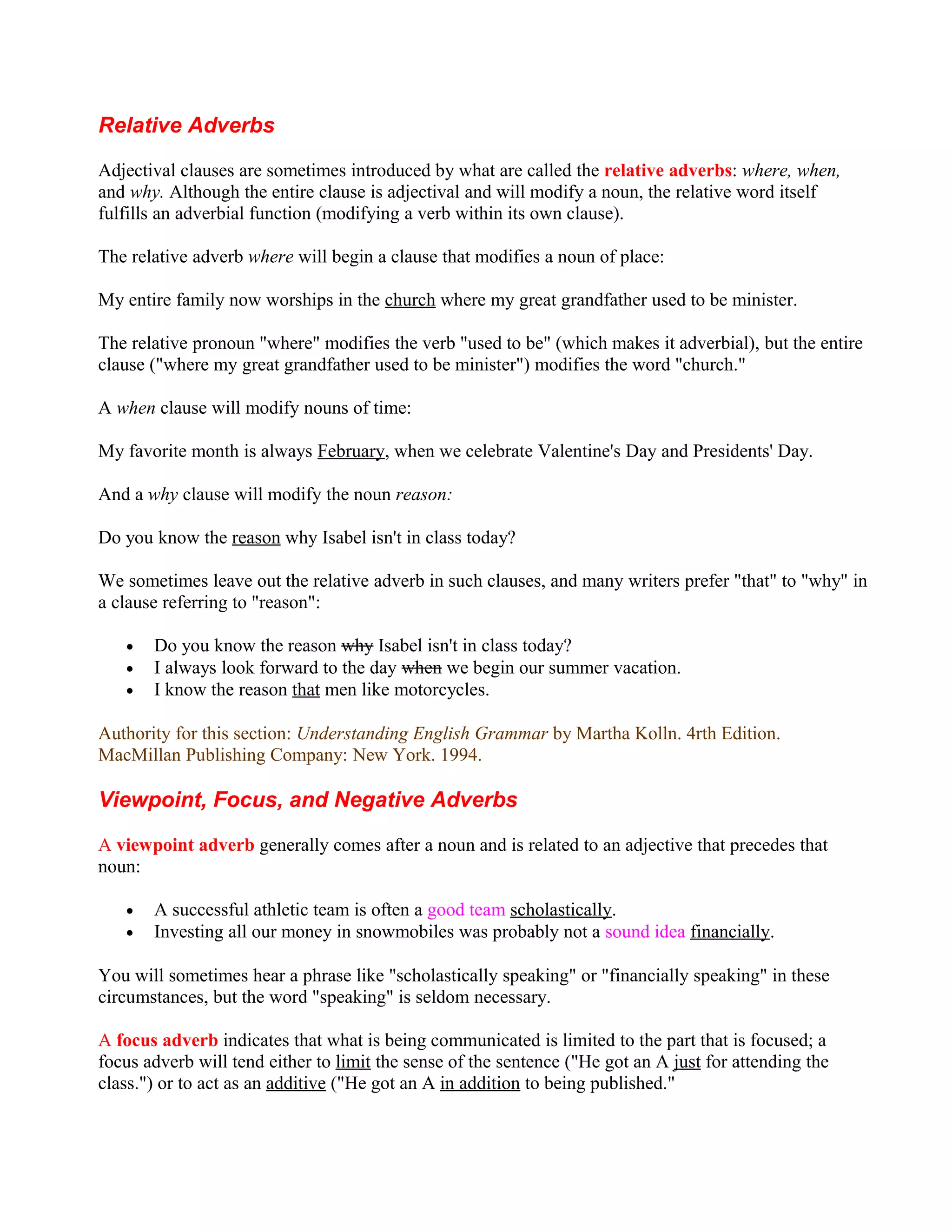 Wh question words | DOC