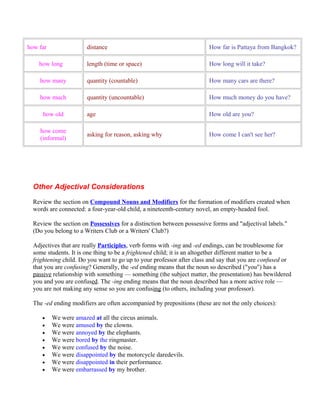 Wh question words | DOC