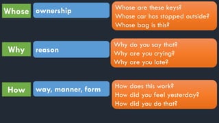 Wh question words | PDF