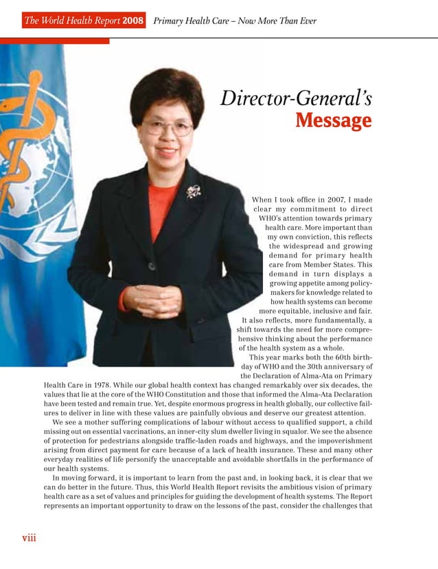 World Health Organization 2008 - Primary Health Care: Now More Than ...