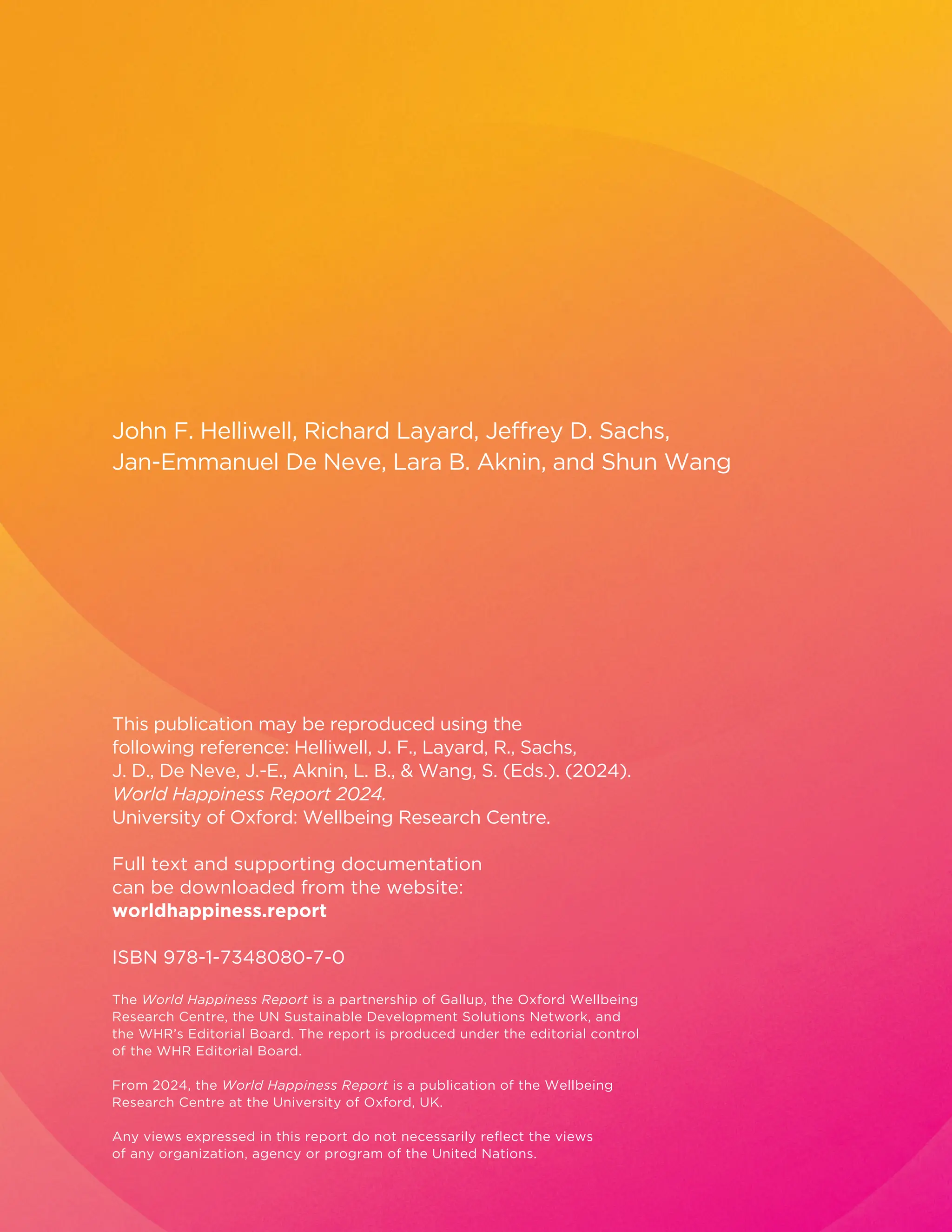 World Happiness Report 2024- Full Report | PDF