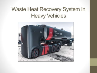 Waste Heat recovery system | PPTX