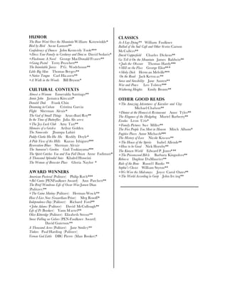 WHS Summer Reading 2010 | PDF