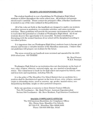 WHS Parent Student Handbook 2015/2016 | PDF