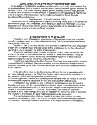 WHS Parent Student Handbook 2015/2016 | PDF