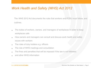 Whs2012 act | PPT