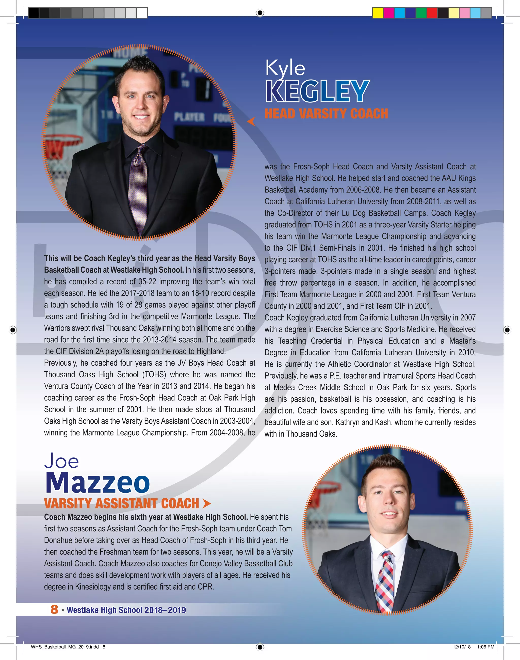 2018-2019 Westlake Basketball Media Guide | PDF | Professional School ...