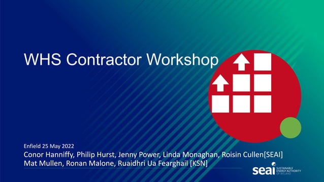 Warmer Homes Workshop - WHS Team | PDF