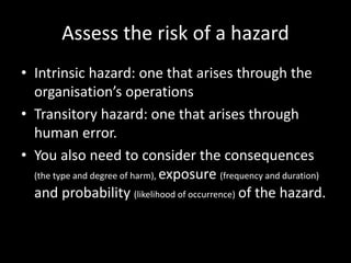 Identifying WHS hazards | PPSX | Medical Health