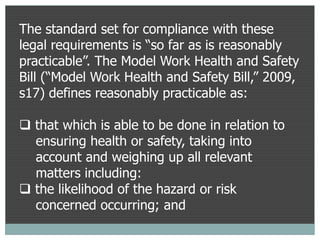 Occupational Health and Safety Training - WHS Needs and Priorities ...