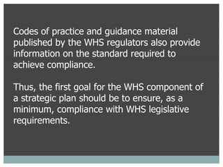 Occupational Health and Safety Training - WHS Needs and Priorities ...