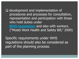 Occupational Health and Safety Training - WHS Needs and Priorities ...