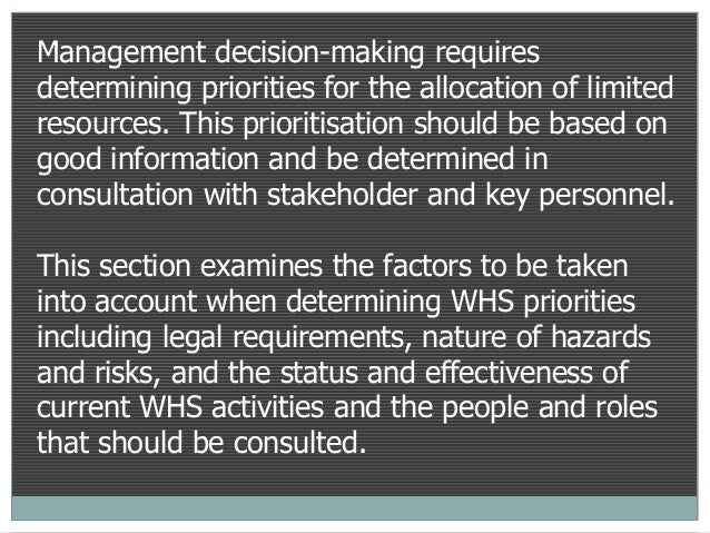 Occupational Health and Safety Training - WHS Needs and Priorities (L…