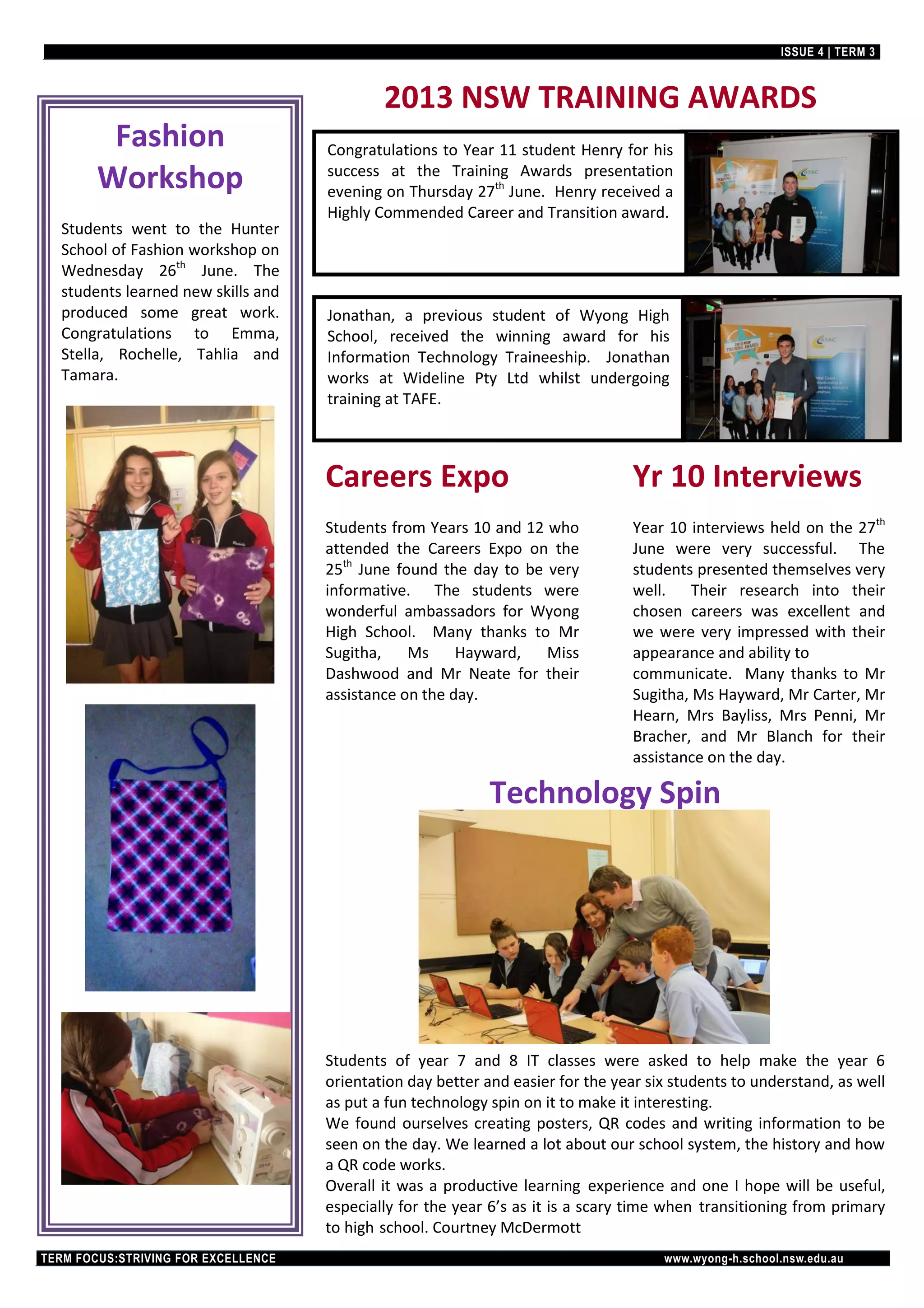 Wyong High School newsletter | PDF