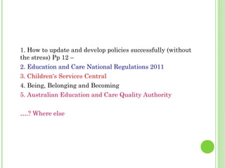 FOLLOW POLICIES AND PROCEDURES.. wk 3 powerpoint | PPT | Education