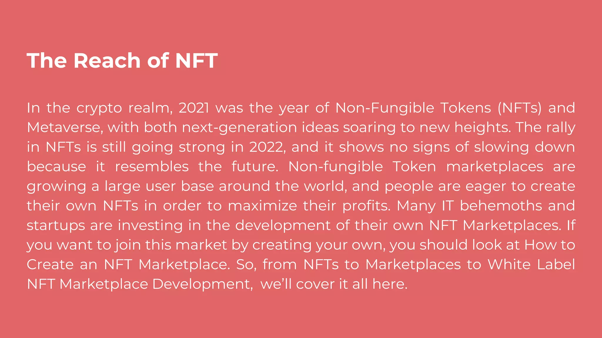 Enter the world of NFT | PPT