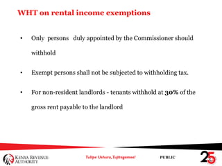 Withholding tax on rental income | PPTX