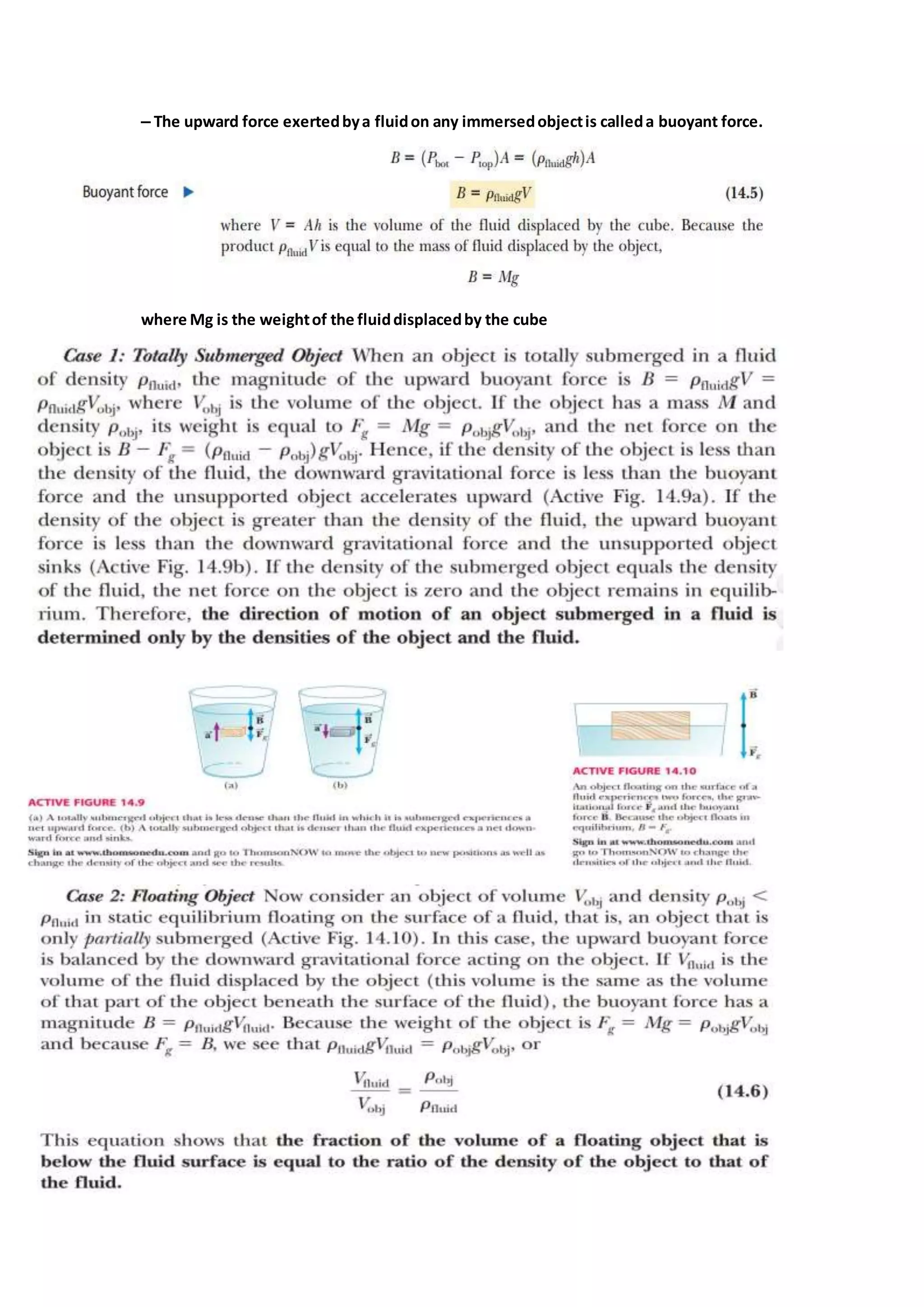 A buoyant force | PDF