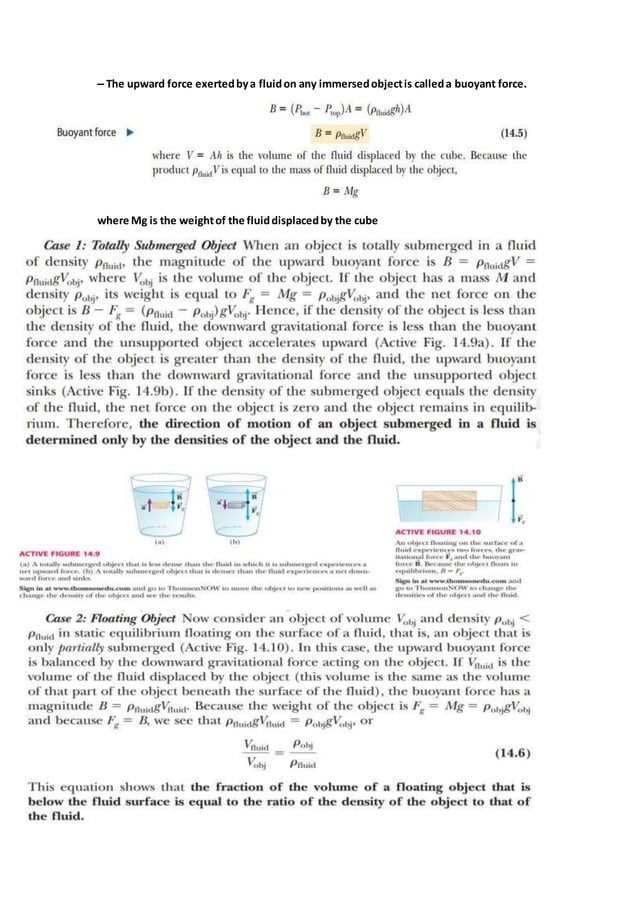 A buoyant force | PDF