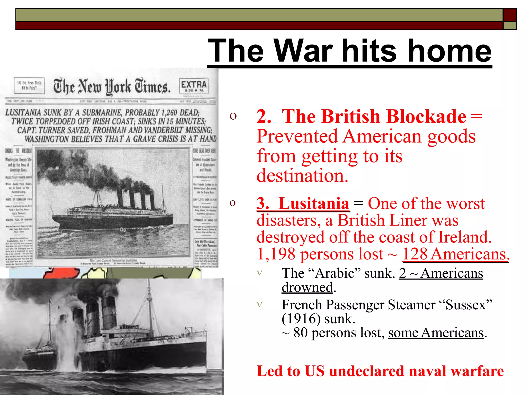 WH CH 29 WWI The Great War | PPTX