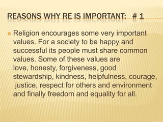 Why is religious education important? | PPTX