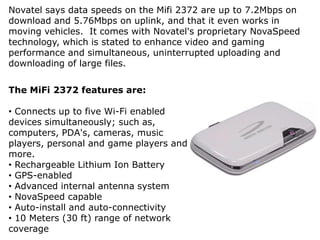 Why MiFi 2372? | PDF
