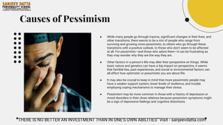 Why Avoid Pessimism? | PPTX