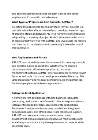 why-choose-asp.net-for-web-application-development.pdf | Web Development | Internet