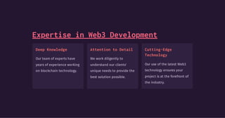 Unleashing the Power of Web3: Why Choose Blocktech Brew as Your Web3 Development Company? | PPT