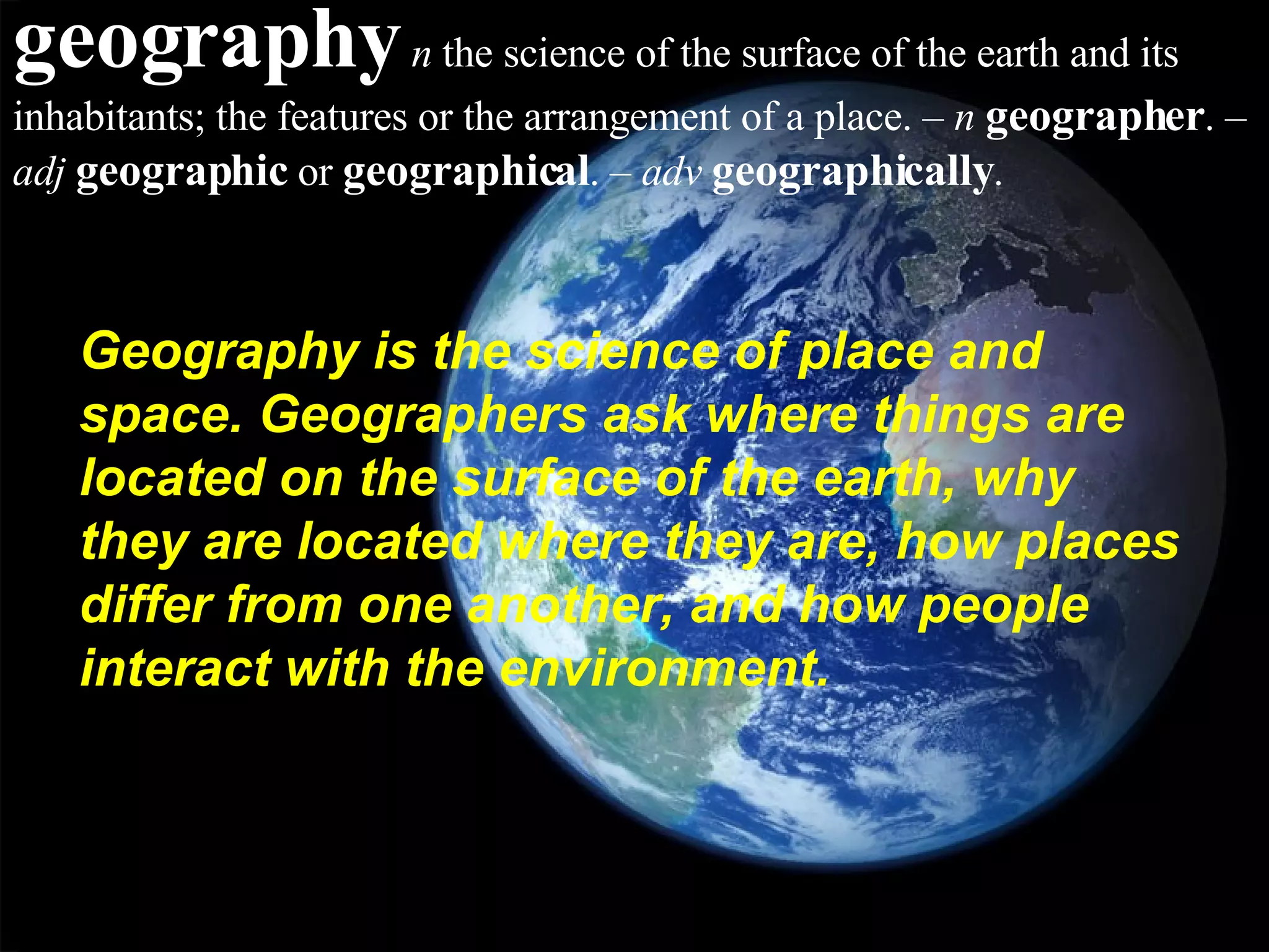 Why Choose Gcse Geography? | PPT