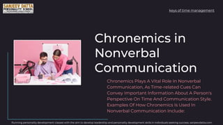 Why Chronemics in Nonverbal Communication? | PPTX