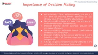 Why Decision Making Skills? | PPTX