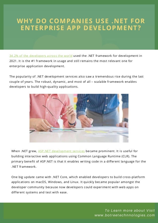 Why do Companies Use .Net for Enterprise App Development? | PDF