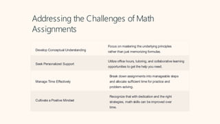 Why Do Scholars Dislike Math Assignments? | PDF | Homework and Study ...