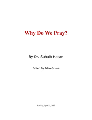 Why Do we Pray ? | PDF